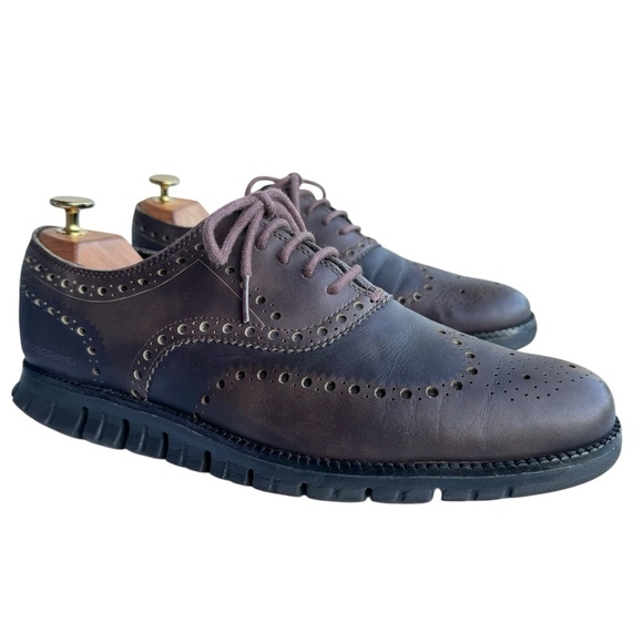 Cole Haan | Shoes | Cole Haan Zerogrand Wingtip Oxford Brown Two Tone ...